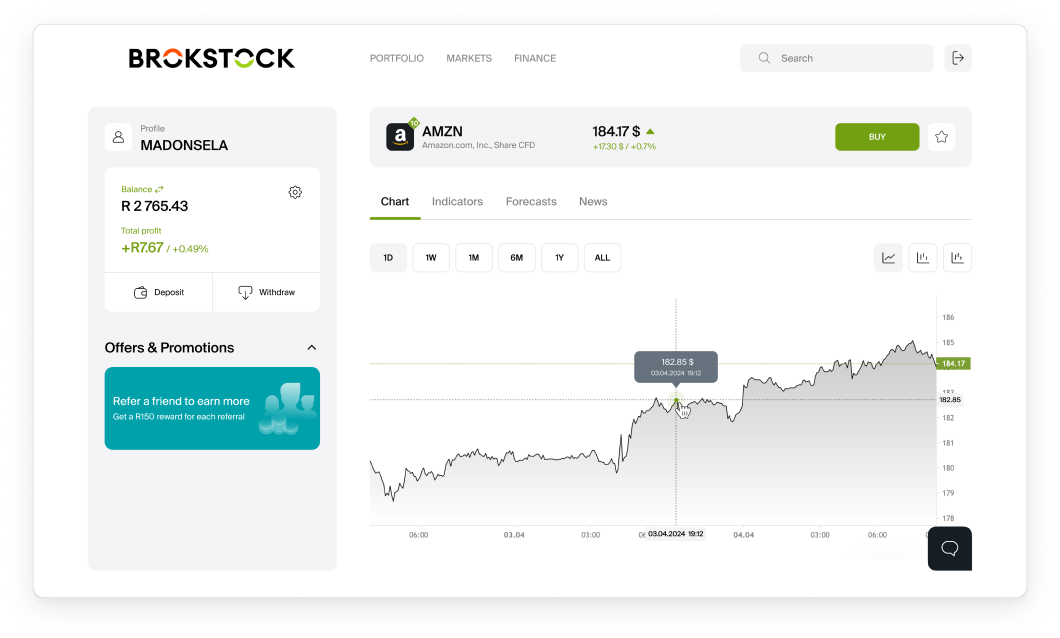 Brokstock Investment App | Buy Shares Online | 2000+ instruments